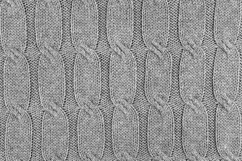 Patterned Wool Yarn, Plain Grey Knitted Texture Stock Image - Image of ...