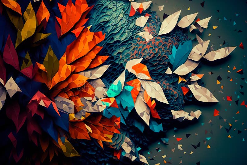 Patterns Abstarct with Muted, Elegant Color Palettes and Random ...