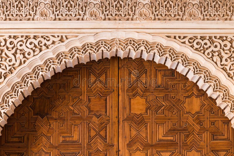 Patterns of Alhambra stock image. Image of palace, arabesque - 103314355