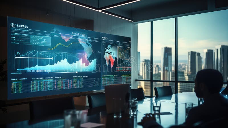 Patterns analyzing data stock illustration. Illustration of forecasting ...