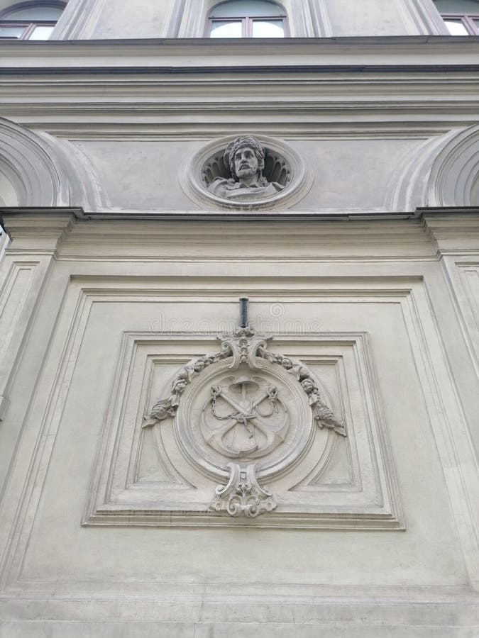 Patterns and Bas-reliefs of the Facade of the Building Stock Photo ...