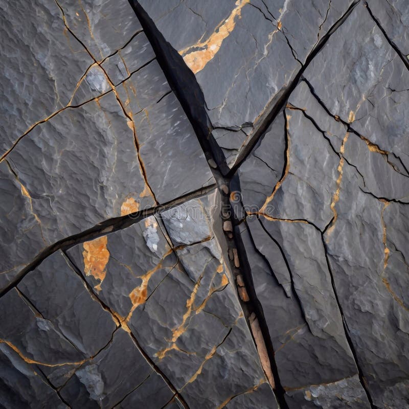 Patterns on Basalt Surfaces Highlighting Layered Structures with Golden ...
