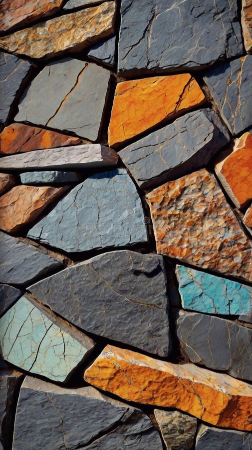 Patterns on Basalt Surfaces Showcasing Cracked Volcanic Rock with ...