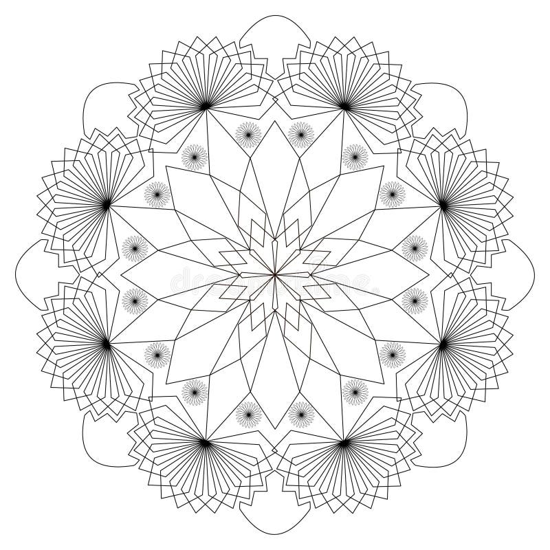 Patterns in Black and White. Page for Coloring Book Stock Vector ...