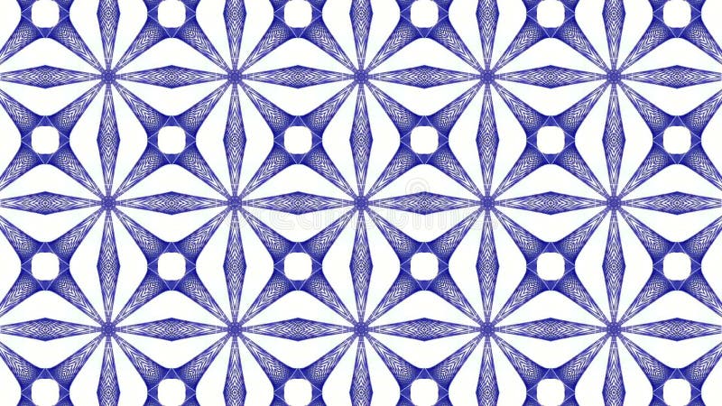Patterns of Blue Stripes. Revolving Kaleidoscope Background. 3d Render ...