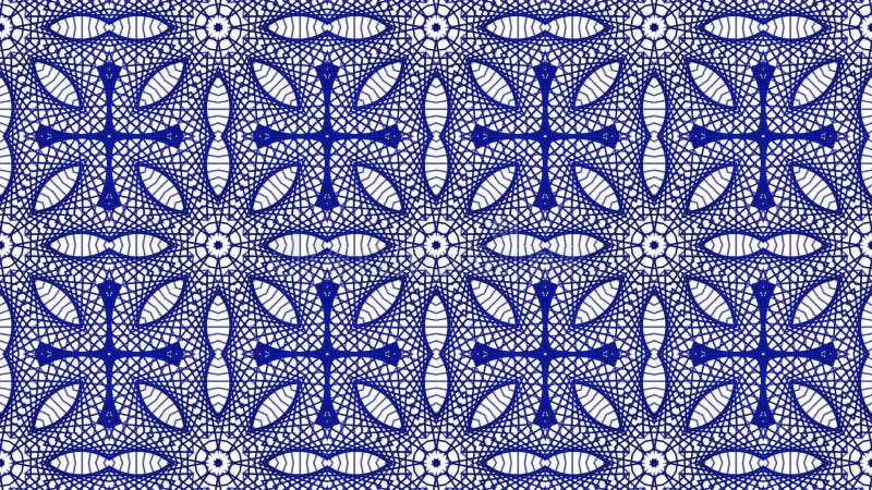 Patterns of Blue Stripes. Revolving Kaleidoscope Background. 3d Render ...