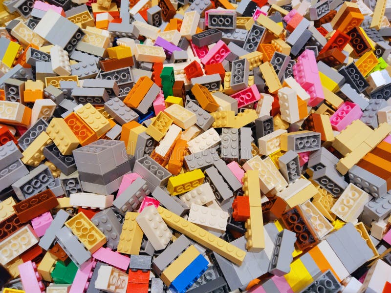 Brightly Colored Plastic Toy Blocks Pattern Stock Photos - Free ...