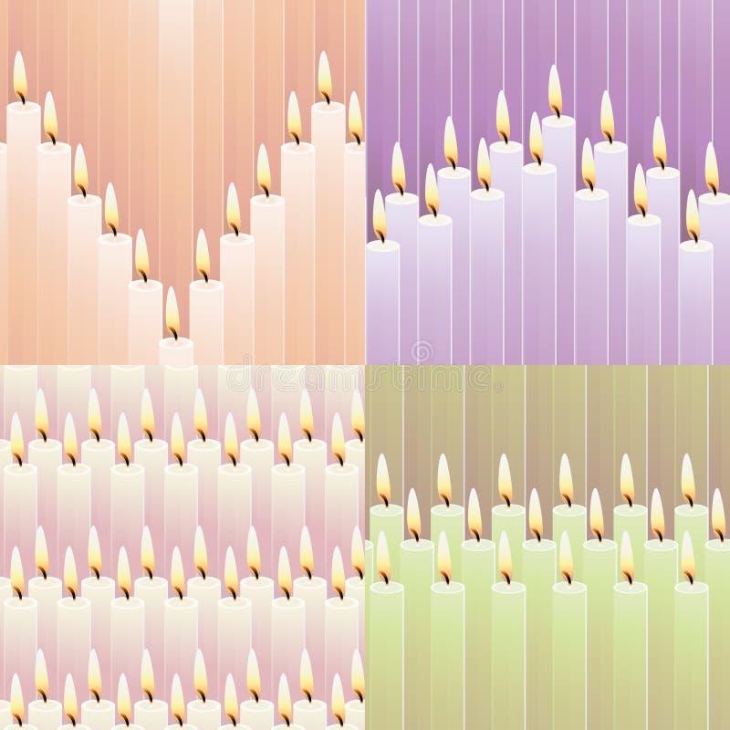 Patterns with candles stock vector. Illustration of geometric - 26280897