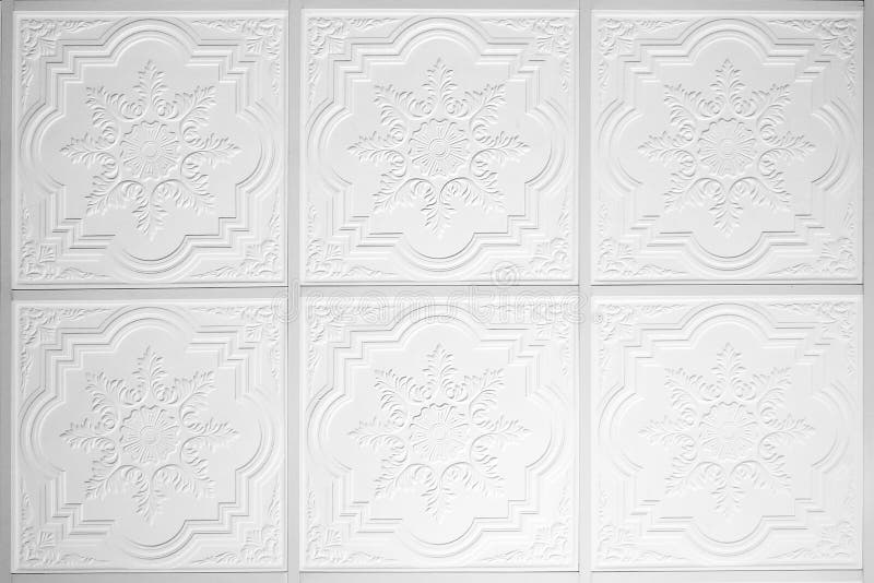 The Patterns on the Ceiling Gypsum Sheets Stock Illustration ...