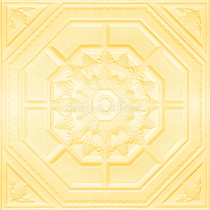 Patterns on the Ceiling Gypsum Sheets Stock Photo - Image of floral ...