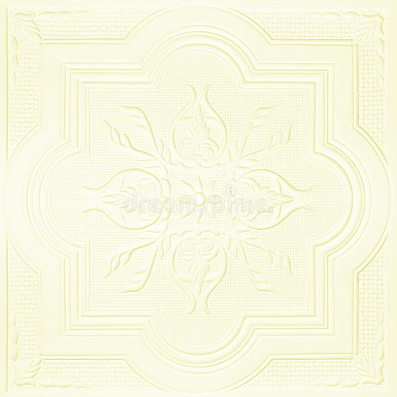 Patterns On The Ceiling Gypsum Sheets Stock Photo - Image of floral ...