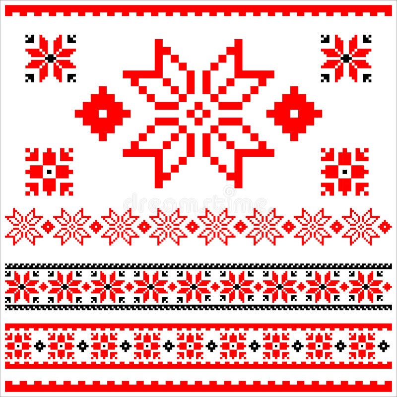 Moldavian Traditional Pattern and Ornament. Stock Vector - Illustration ...