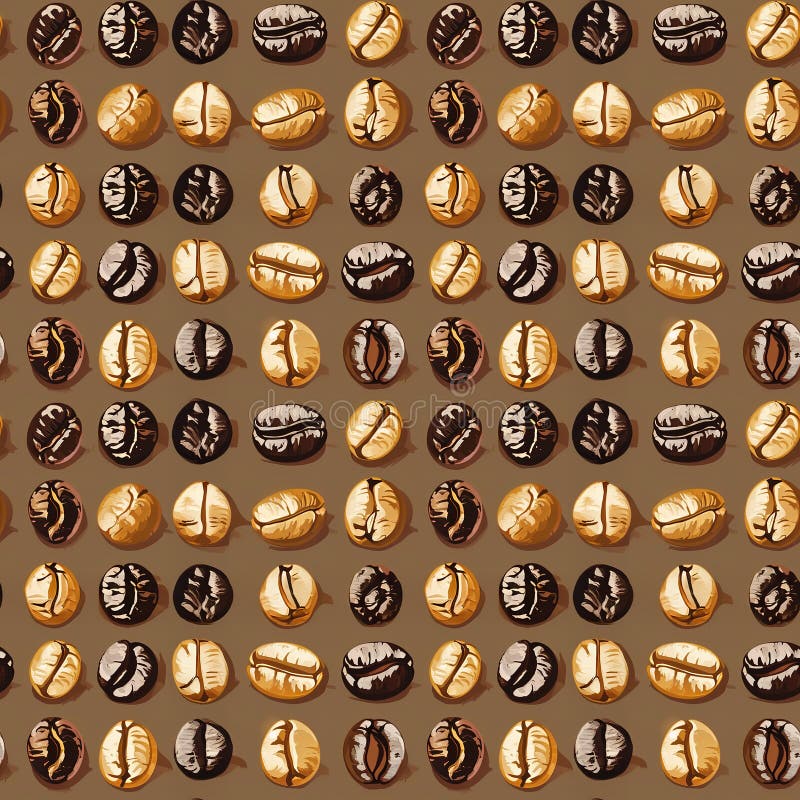 Patterns of Coffee Beans Create a Vibrant Tapestry of Flavor and Aroma ...