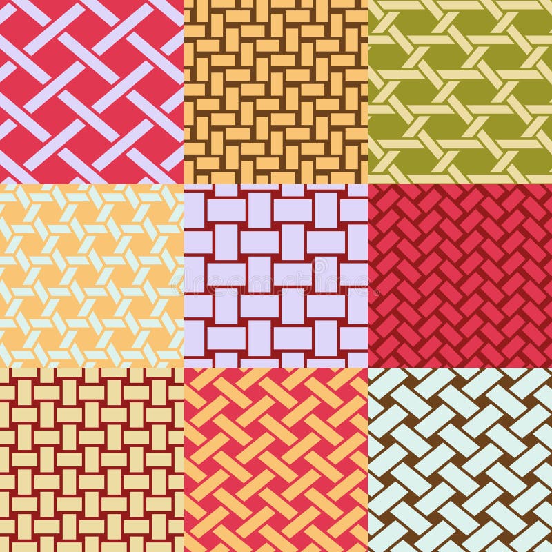 Wicker weave patterns stock vector. Illustration of brown - 30709918
