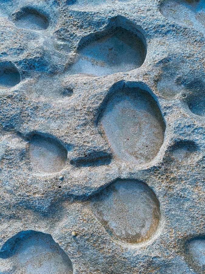 Patterns on Coral Rocks that are Formed on the Beach Due To Crashing ...