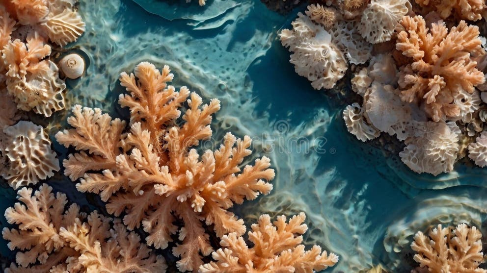 Patterns on Coral Surfaces with Diverse Reef Formations and Textures ...