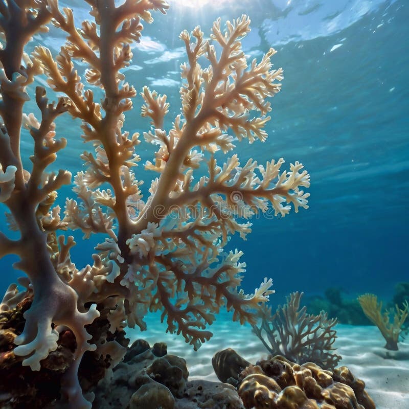 Patterns on Coral Surfaces with Intricate Branching Reef Structures ...