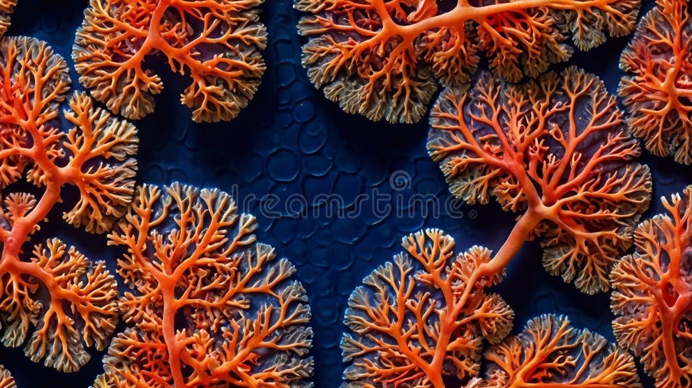 Patterns on Coral Surfaces Showcasing Delicate Marine Reef Textures ...