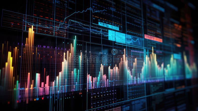Patterns data screens stock illustration. Illustration of colorful - 373174948