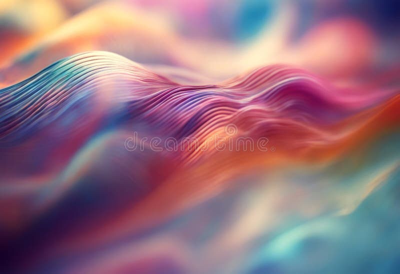 Patterns Delicate Multicolored Dreamlike Waves Exploring Abstraction ...