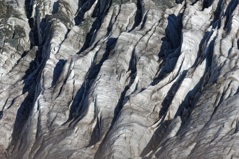 Patterns Design of Ice on a Mountain Glacier Stock Photo - Image of ...