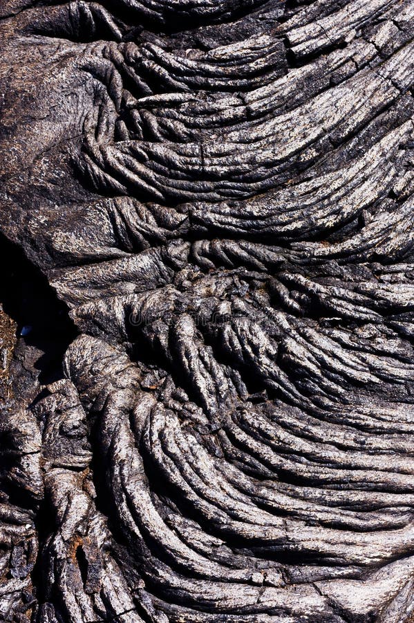 Patterns in Dried Black Lava Big Island Hawaii Stock Photo - Image of ...