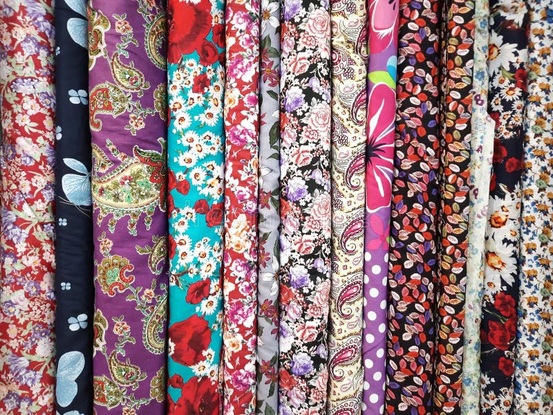 Patterns of fabric stock photo. Image of flowersfabric - 209816964