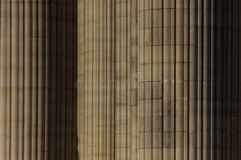 Patterns Formed from the Ancient Columns Stock Photo - Image of light ...