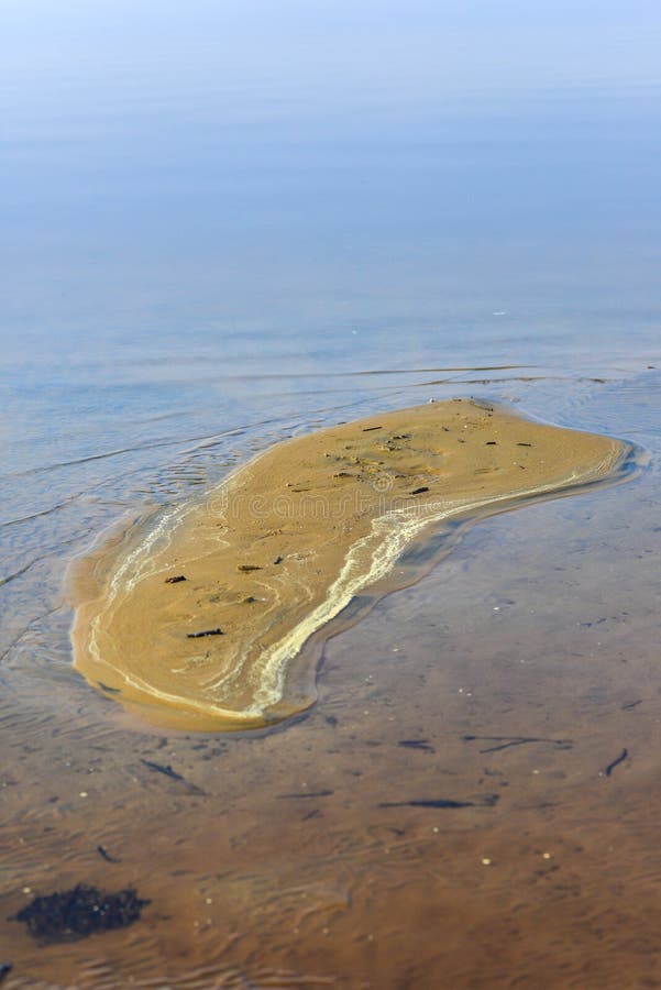 Patterns, Gouges in Sand Dunes, Grooves and Island Stock Photo - Image ...