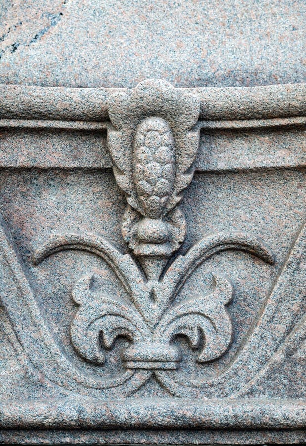 Patterns, Hand Carving on a Stone Stock Photo - Image of flower ...