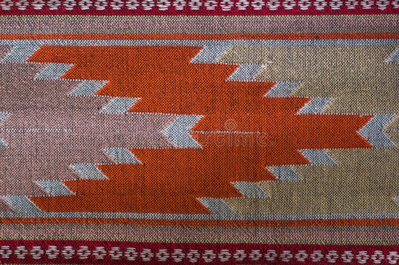 Patterns of Hand Made Fabric Woven in the North of Thailand. Stock ...