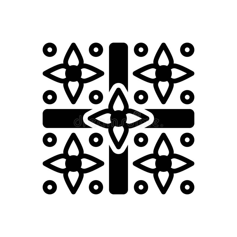 Black Solid Icon for Patterns, Sample and Floor Stock Vector ...