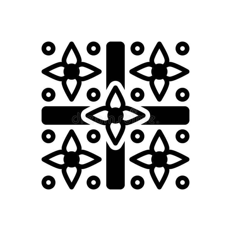 Black Solid Icon for Patterns, Sample and Floor Stock Vector ...