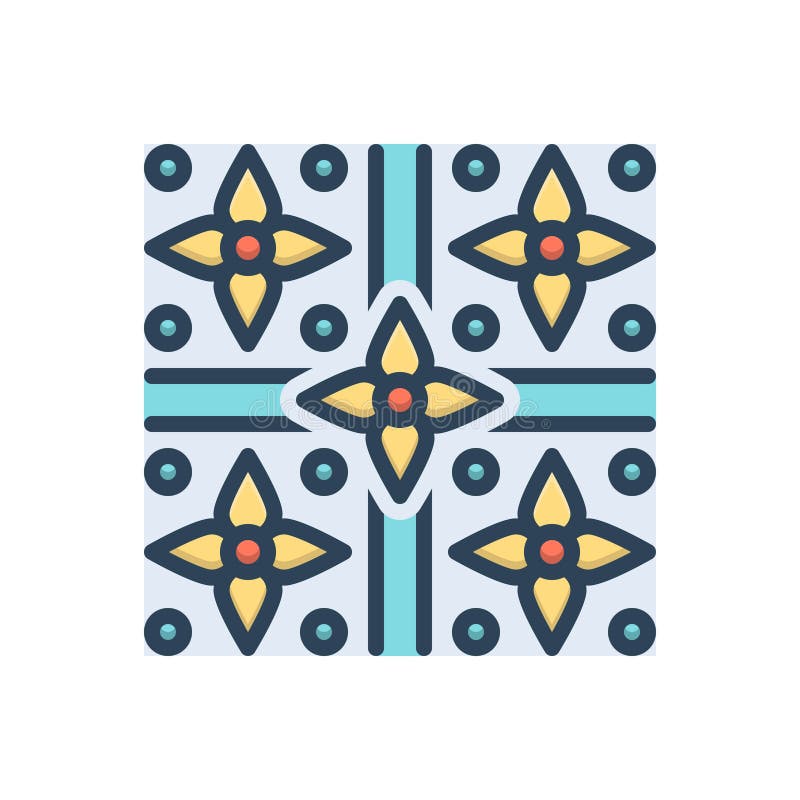 Color Illustration Icon for Patterns, Sample and Floor Stock ...