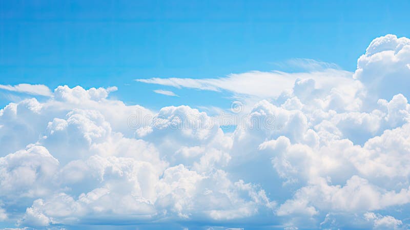 Patterns Light Blue Sky with Clouds Stock Illustration - Illustration ...