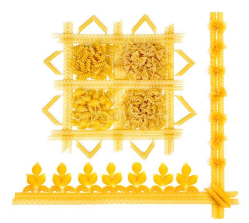 Patterns from macaroni stock photo. Image of traditional - 22131216