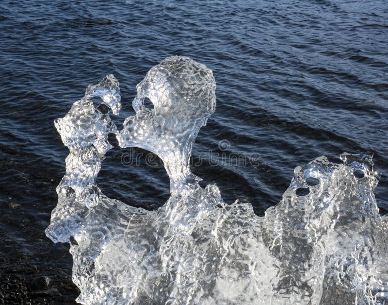 Patterns in Melting Sea Ice Stock Photo - Image of patterns, alaska ...