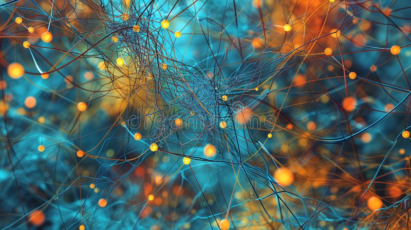 Patterns that Mimic a Neural Network or Neurons of the Brain, Neural ...