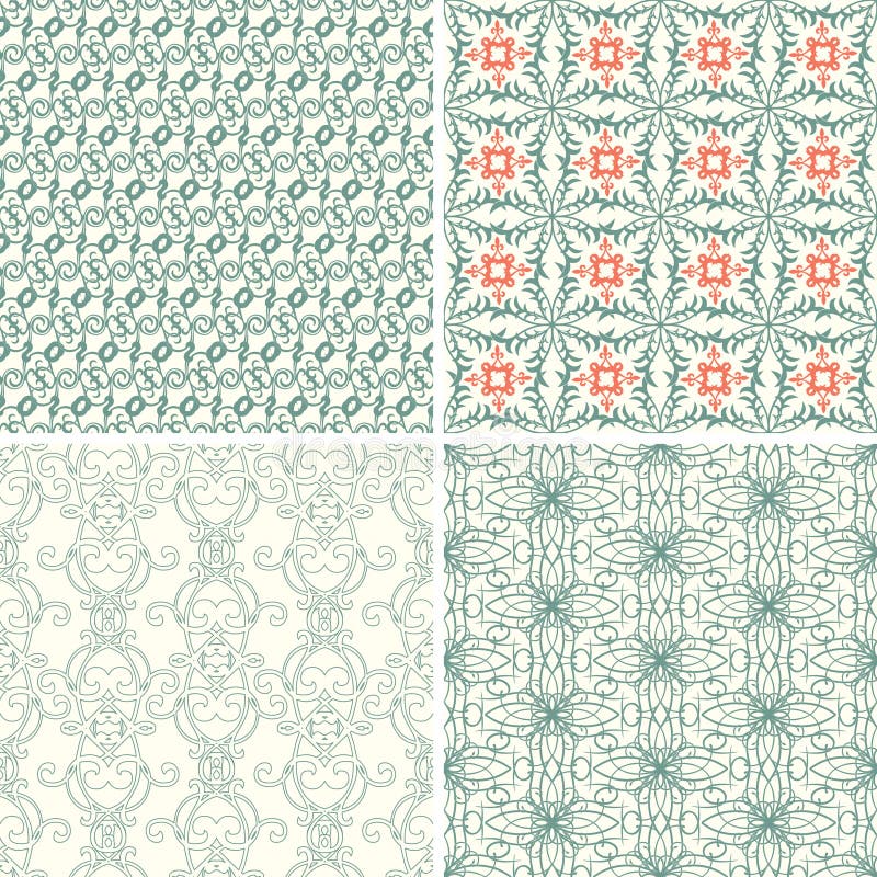 Patterns in modern style stock vector. Illustration of leaf - 15683200