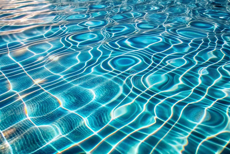 Patterns of Movement in Pool Water Stock Illustration - Illustration of ...