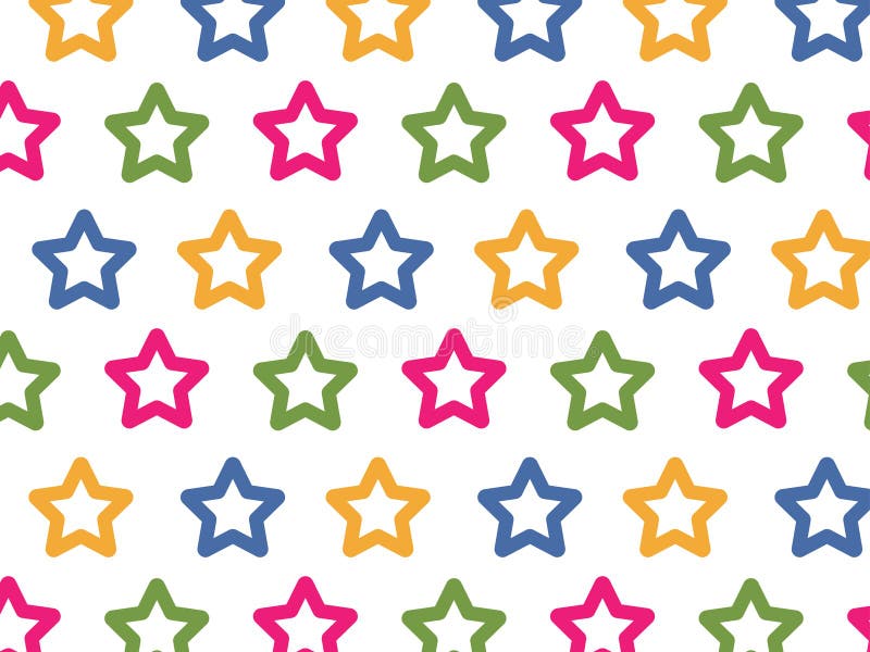Patterns Multicolored Stars. Vector Illustration Stock Vector ...