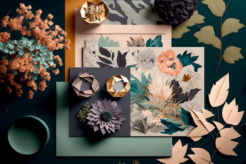 Patterns with Muted, Elegant Color Palettes and Random Splashes of ...