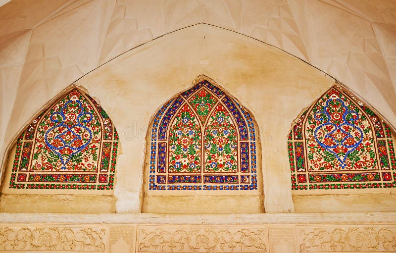 Patterns Ceiling Old Palace Isfahan Iran Stock Photos - Free & Royalty ...