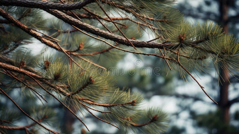 Patterns pine tree line stock illustration. Illustration of natural ...