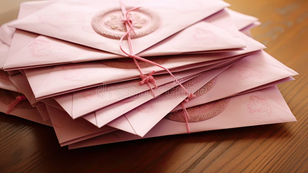 Patterns pink mail stock illustration. Illustration of envelopes - 318231008