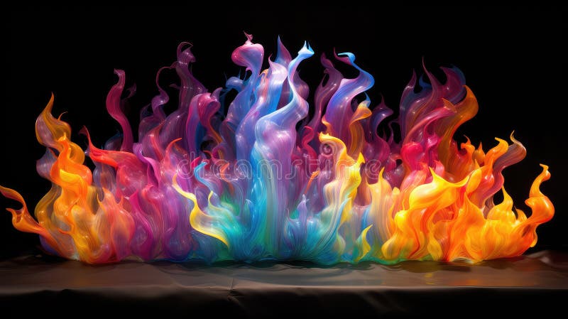 Rainbow Fire Hydrant stock image. Image of extinguish - 267382603