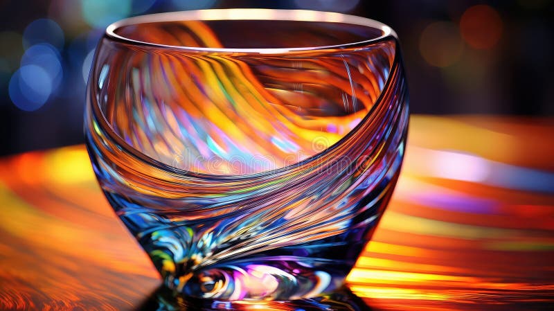 Patterns rainbow glass stock illustration. Illustration of iridescent ...