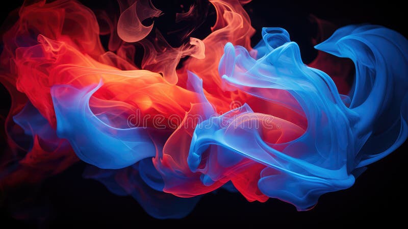 Patterns red blue flame stock illustration. Illustration of vibrant ...