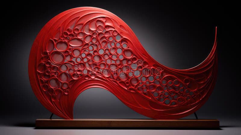 Patterns red brushed metal stock illustration. Illustration of etched ...