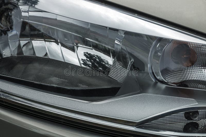Patterns Reflections Blurs and Textures of Vehicle Head Lamp Stock ...